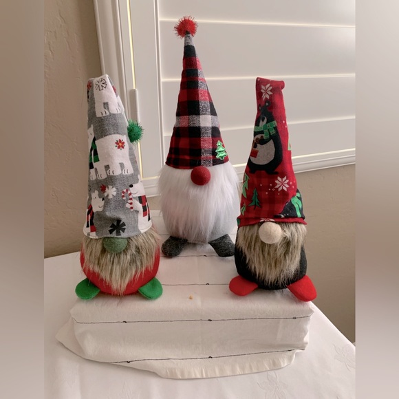 Hand Crafted | Holiday | Christmas Gnomes Set Of Three | Poshmark